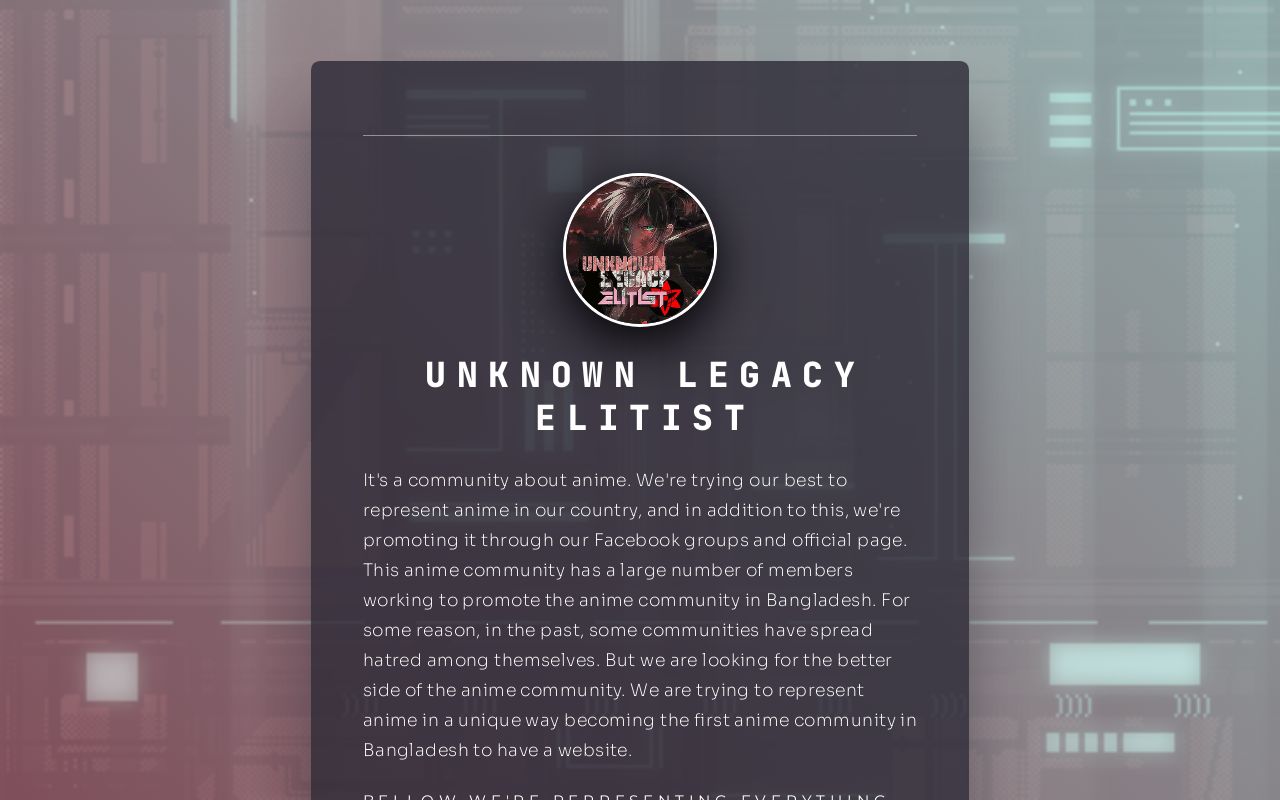 Unknown Legacy - Elitist